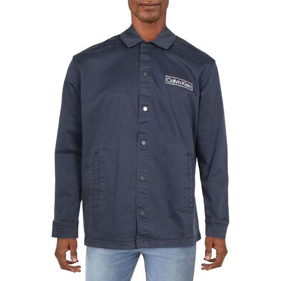 Calvin Klein | Jackets & Coats | Calvin Klein Mens Blue Logo Workwear ...